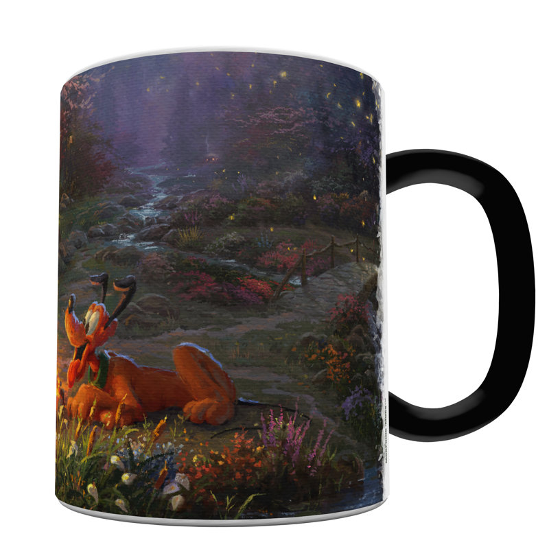 Morphing Mugs Disney Mickey and Minnie Mouse Campfire Thomas Kinkade Heat Sensitive Morphing ...